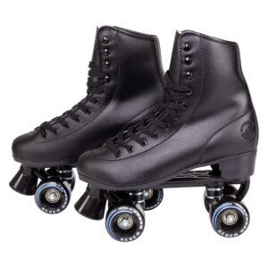 c seven c7skates quad roller skates | retro design (black, youth 2)