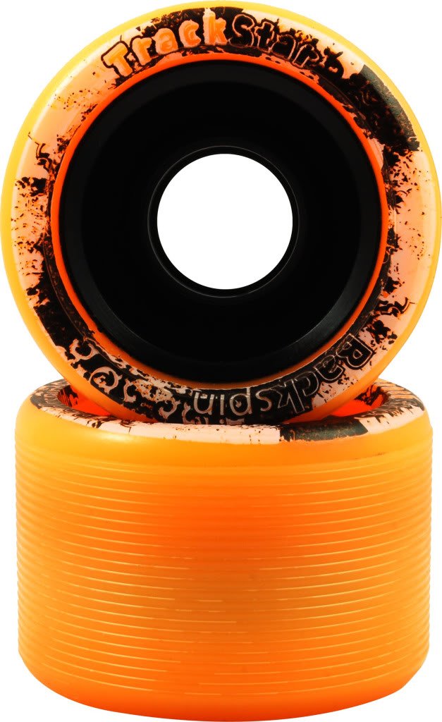 Vanilla Backspin Track Star Quad Roller Speed Skate Wheels 89A (Orange)