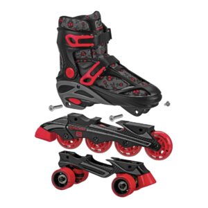 Roller Derby Boys Sprinter 2N1 Quad and Inline Skates Combo