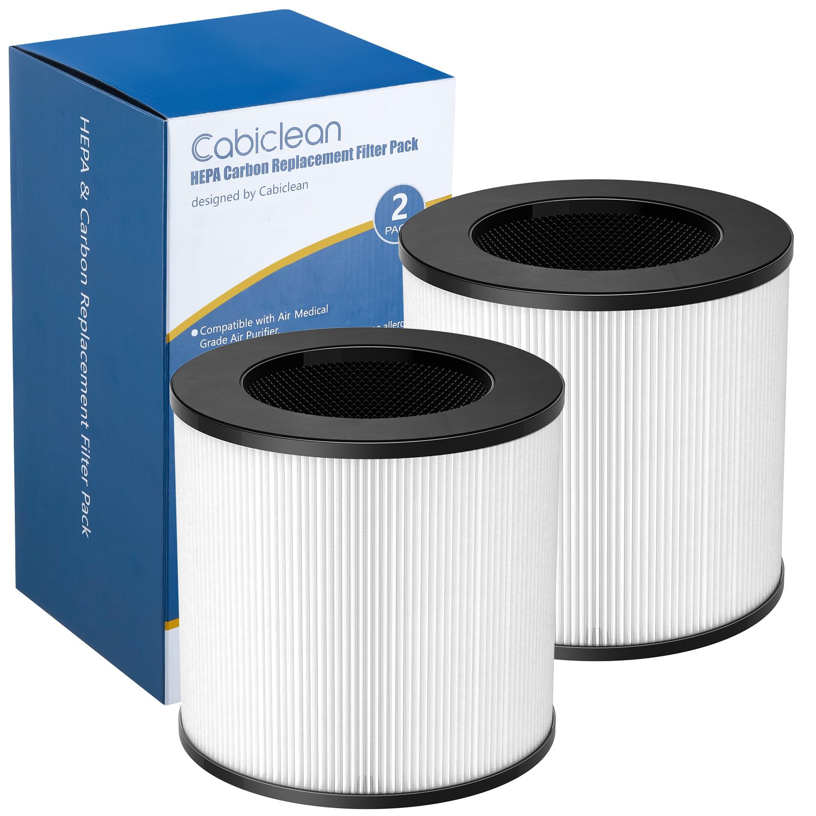 True HEPA Replacement Filter for MA Air Purifier 14/14W/14B models., 3-in-1 True HEPA Activated Carbon Filter ("14" Represents Model Rather than Height)