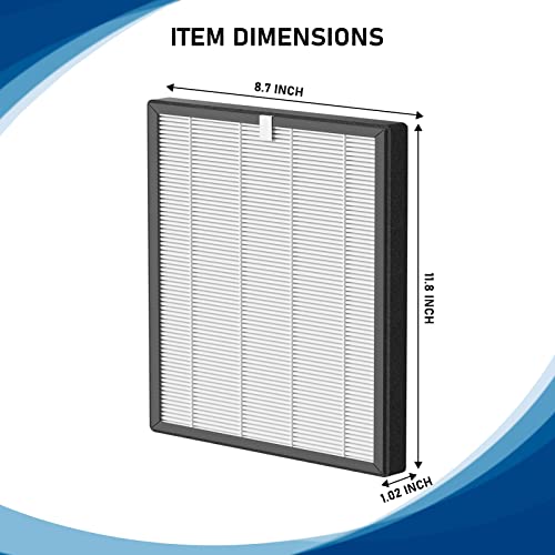 ProHEPA 9000 True HEPA Filters Replacement Compatible with VEVA ProHEPA 9000 Air Cleaner Purifier, 4 True HEPA Filters + 8 Activated Carbon Filters