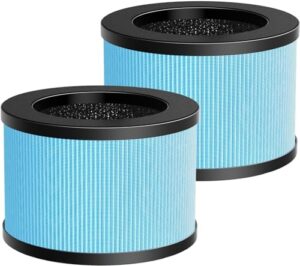 hepa replacement filter compatible with dh-jh01 air puri-fier, 2 pack