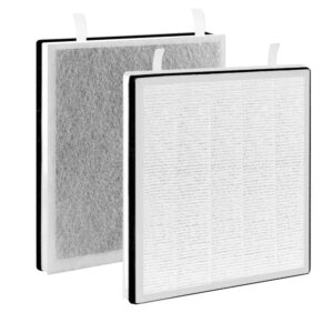 vital 100 replacement filter for levoit vital 100 air purifier, vital 100-rf 3-stage true hepa replacement filter, 2 pack