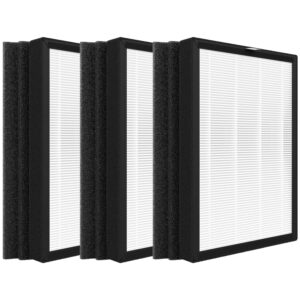 nyingchi prohepa 9000 replacement filter,compatible with veva prohepa 9000 air purifier,including 3 true hepa filters & 6 activated carbon filters