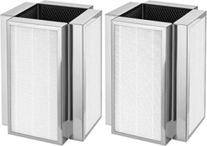 50 replacement filter h13 true hepa compatible with purifier 3 in 1 filter contains pre-filter, h13 true hepa and activated carbon filter, 2 pack