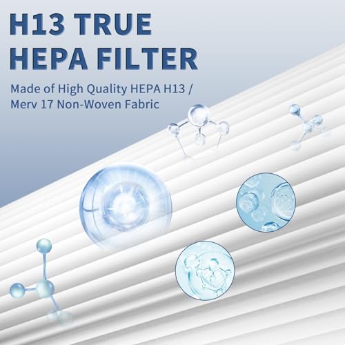 HPA200 Replacement Filters for Honeywell HPA200 HRF-ARVP200 Series Air Purifiers HPA200, HPA201, HA202, HPA204, HPA250, 2 HEPA R Replacement Filters and 4 A Carbon Pre-Cut Pre-Filters