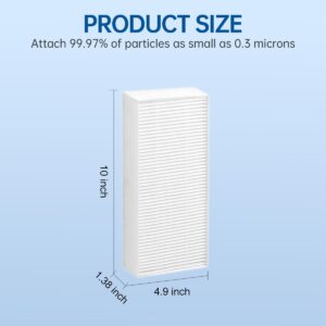 JUNHUI HEPA Replacement Filters Compatible with Honeywell U Filter HRF201B, HHT270, HHT290 and Febreze air purifier models FHT170W, FHT180W, FHT190W Air Purifier, 2 True HEPA R filter