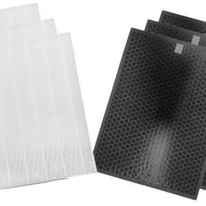 Nispira True HEPA Replacement Filter T Compatible with Winix HR900 Air Purifier Part 1712-0093-00, 3 Packs