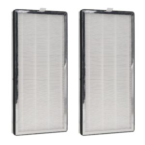 hichoryer 40 replacement filter, compatible with 40 air purifier, compare to part #me40, true hepa h13 grade and activated carbon 3 in 1 filter, 2 pack