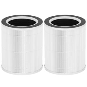 hichoryer vk-6067b h13 true hepa replacement filter, compatible with hokeki vk-6067b and vremi air purifier, 3-in-1 h13 grade true hepa and activated carbon filter, 2pack