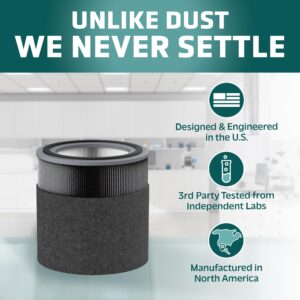 GermGuardian Filter V Smoke Clear HEPA Genuine Air Purifier Replacement Filter, Removes 99.97% of Pollutants, Smoke Toxins and Odors, for AirSafe Series and AC151, Black/Gray, FLT151SM