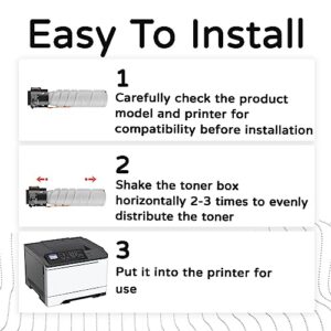 RIOMAN TN222 Toner Cartridge Compatible Replacement for Konica Minolta TN222 to Use with Bizhub 266 306 Toner Printer Black