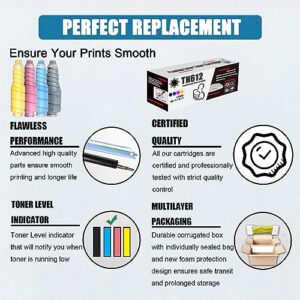 RIOMAN TN612 Toner Cartridge Replacement for Konica Minolta High Yield Compatible Toner Cartridge Work for Konica Minolta Bizhub Press C6500 C6501 C5500 C5501 Printers Combo Pack