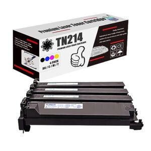 rioman tn214 toner cartridge replacement for konica minolta high yield compatible toner cartridge work for konica minolta bizhub c200 c210 c7720 c7721 printers combo pack