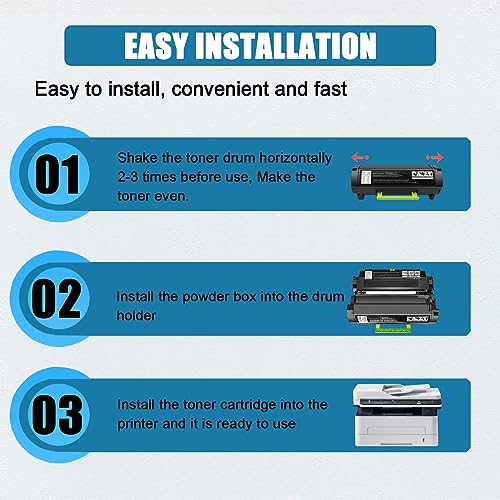 RIOMAN TNP44 Toner Cartridge Compatible with Chip Replacement for Konica Minolta High Yield Compatible for Konica Minolta Bizhub 4050P 4750 Toner Printers