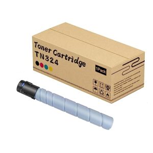 rioman toner cartridge compatible replacement for konica minolta tn324 to use with bizhub c258 c308 c368 toner printer cyan