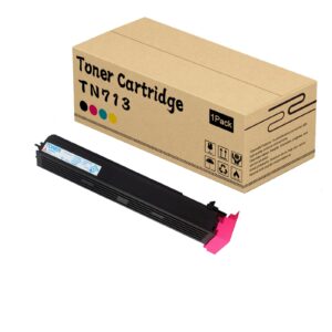 rioman tn713 toner cartridge compatible replacement for konica minolta tn713 to use with bizhub c659 c759 toner printer magenta