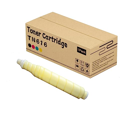 RIOMAN TN616 Toner Cartridge Compatible Replacement for Konica Minolta TN616 to Use with Bizhub Press C6000 C7000 Toner Printer Yellow