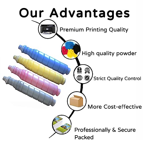 RIOMAN TN616 Toner Cartridge Compatible Replacement for Konica Minolta TN616 to Use with Bizhub Press C6000 C7000 Toner Printer Yellow