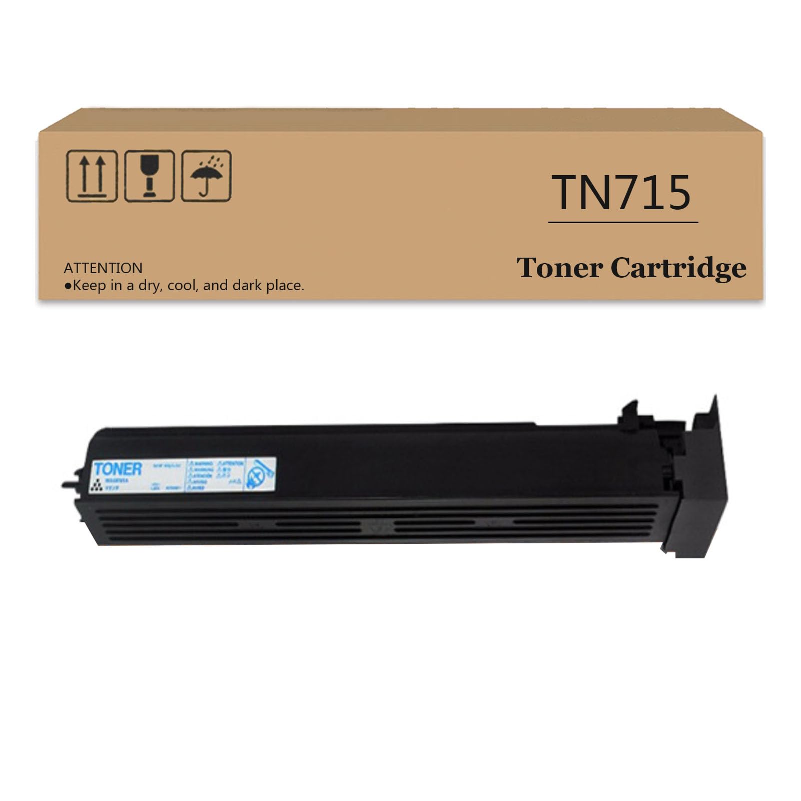 FLOAPA TN715 Toner Cartridge Use for Konica Minolta Bizhub C750i Printers Black