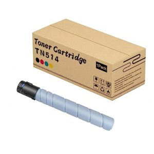 rioman toner cartridge compatible replacement for konica minolta tn514 to use with bizhub c458 c558 c658 toner printer cyan