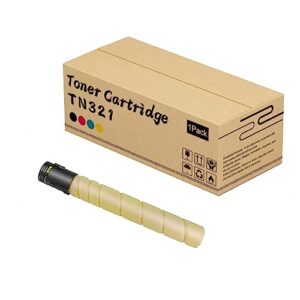 rioman toner cartridge compatible replacement for konica minolta tn321 to use with bizhub c364e c284 c224e c7822e c7828e toner printer yellow