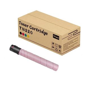 rioman toner cartridge compatible replacement for konica minolta tn220 to use with bizhub c221s c221 c281 c7122 c7128 toner printer magenta