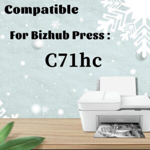 High Yield TN623 Toner Cartridge Compatible Replacement for Konica Minolta Bizhub C71cf Printer 4 Color