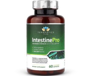 intestinepro intestine support for humans with non-gmo wormwood, black walnut, echinacea + 15 more premium ingredients, 60 vegetarian capsules