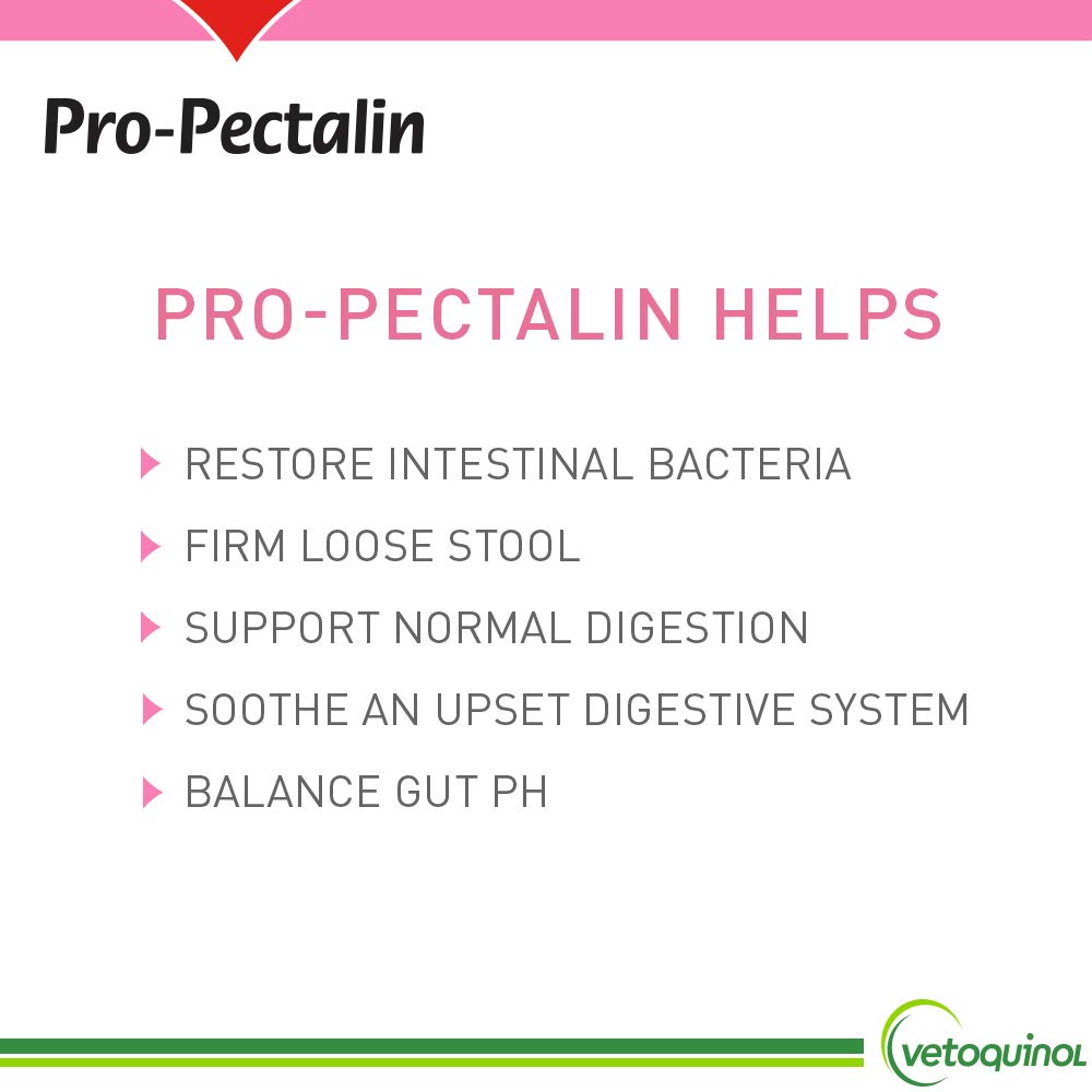 Vetoquinol Pro-Pectalin Oral Paste for Dogs & Cats – Chicken Flavor – Helps Reduce Occasional Loose Stool & Diarrhea, Balance Gut pH, Support Normal Digestion & Intestinal Flora