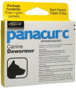 panacur c - up to 10 lbs - 1 gm