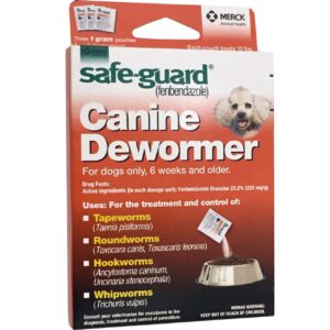 thepetstop safe-guard canine dewormer 3 dose x 1 gram