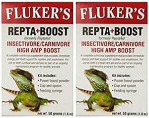 fluker's 2 pack of repta+boost insectivore and carnivore high amp boost