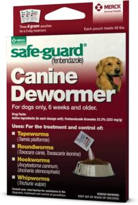 8in1 safe guard safeguard dogs large puppies pet wormer 4gr