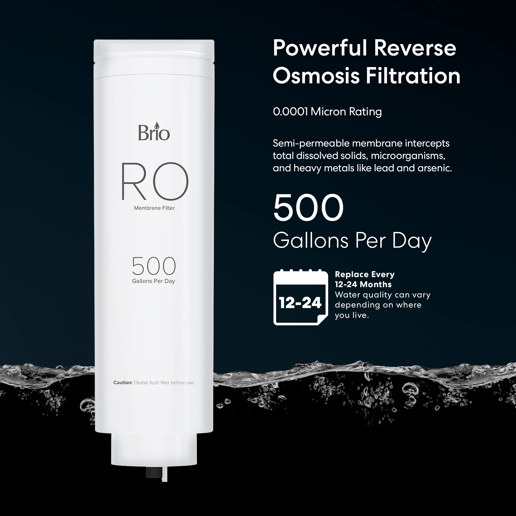 Brio Reverse Osmosis Membrane Replacement for ROSL500 and ROSL500WHT