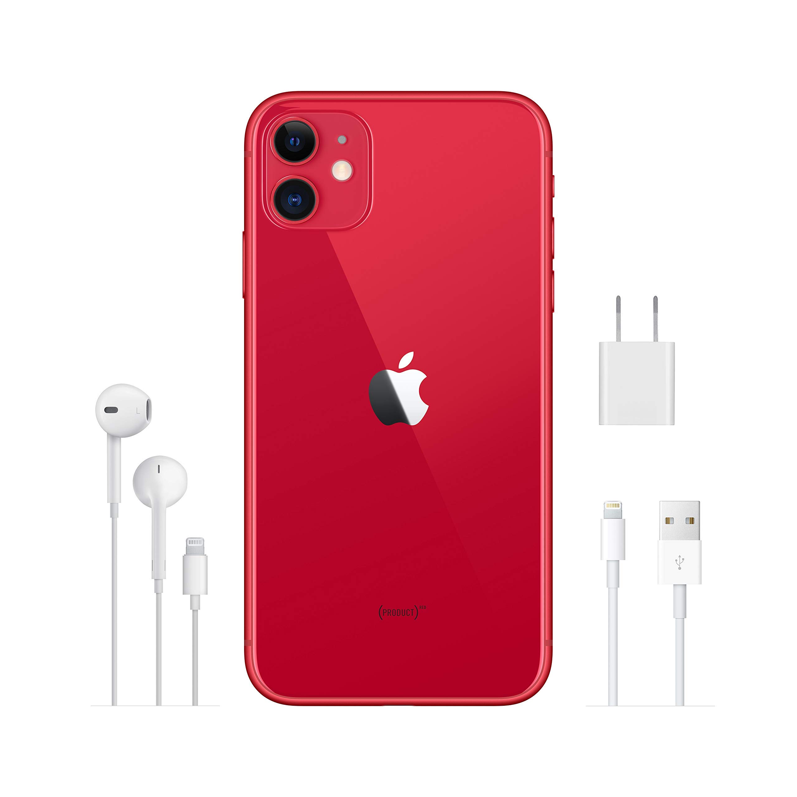 Apple iPhone 11 [128GB, (PRODUCT)RED] Cricket Wireless (Renewed)