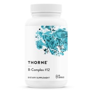 thorne b-complex #12 - vitamin b complex with active b12 and folate - 60 capsules