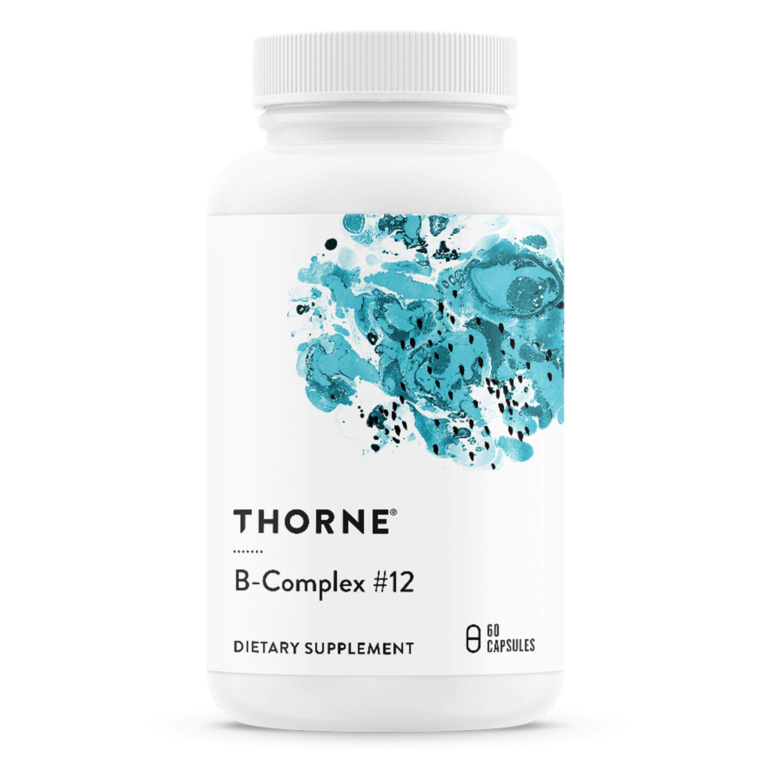 THORNE B-Complex #12 - Vitamin B Complex with Active B12 and Folate - 60 Capsules