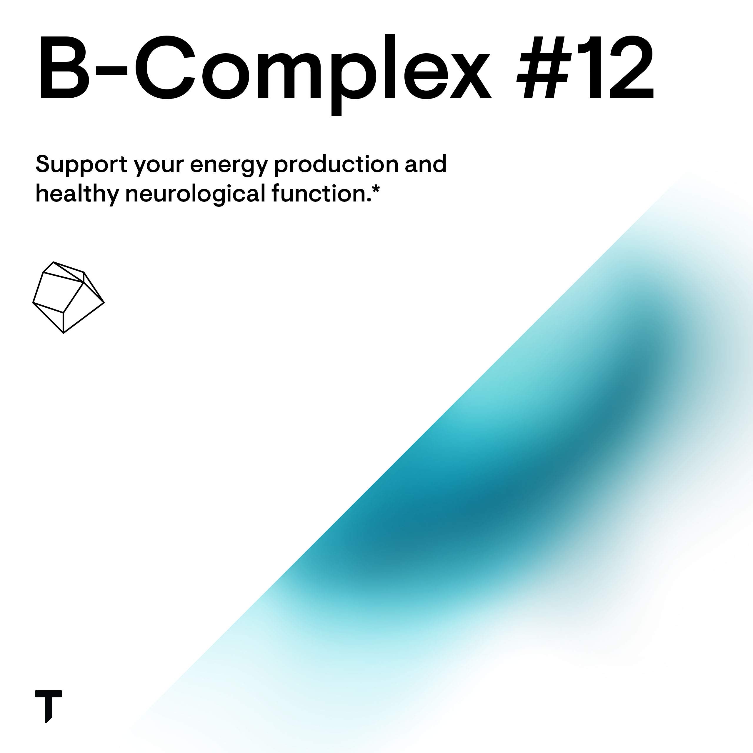 THORNE B-Complex #12 - Vitamin B Complex with Active B12 and Folate - 60 Capsules