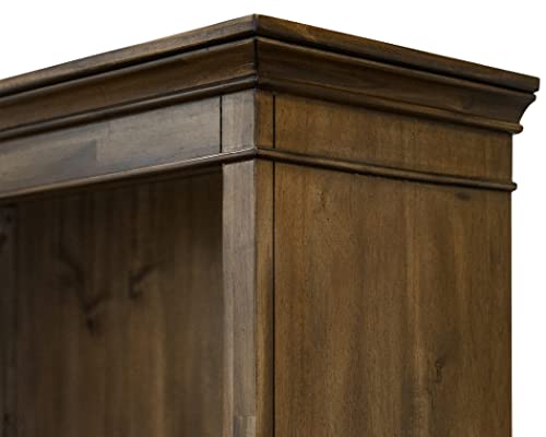 Martin Furniture Traditional Wood Doors, Office Shelving, Storage Cabinet, Fully Assembled, Brown Bookcase