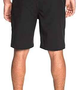 Quiksilver mens Union Amphibian Hybrid 20 Inch Outseam Water Friendly Casual Shorts, Black Solid, 36 US