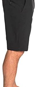 Quiksilver mens Union Amphibian Hybrid 20 Inch Outseam Water Friendly Casual Shorts, Black Solid, 36 US