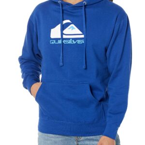 Quiksilver Men's MW Logo Hoody Hooded Fleece Sweatshirt, Royal Blue, Medium