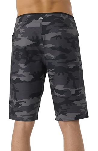 O'NEILL Men's GI Jack 21 Inch Boardshorts - Quick Dry Swim Trunks for Men with Stretch Fabric and Pockets,Black Camo-42