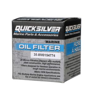 Quicksilver 8M0154774 Oil Filter for Various Marine Engines