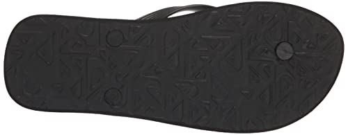 Quiksilver Men's Molokai Recycled 3 Point Sandal Flip Flop, Black/Blue/Black, 7