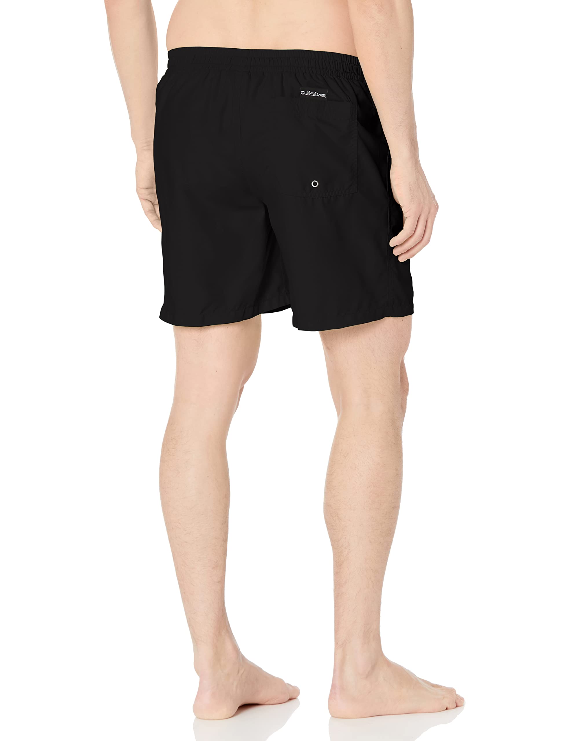 Quiksilver Men's Standard Everyday 17 Volley Swim Trunk Bathing Suit, Black, Large