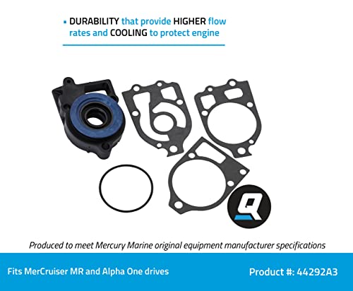 Quicksilver 44292A3 Water Pump Base Repair Kit for Select MerCruiser MR and Alpha One Drives