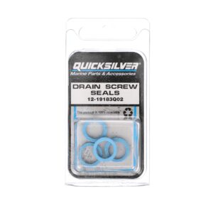 Quicksilver 19183Q02 Lower Unit Gear Lube Drain and Fill Hole Screw Seal