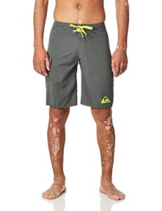 quiksilver men's everyday 21 board short swim trunk bathing suit, dark shadow, 36